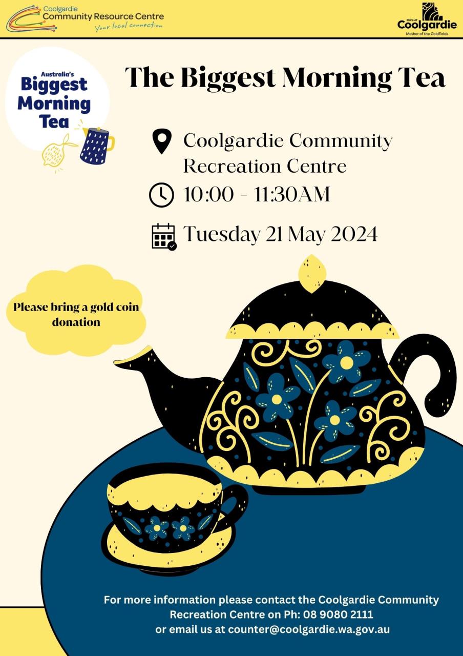 Biggest Morning Tea - Coolgardie » Coolgardie Shire Council