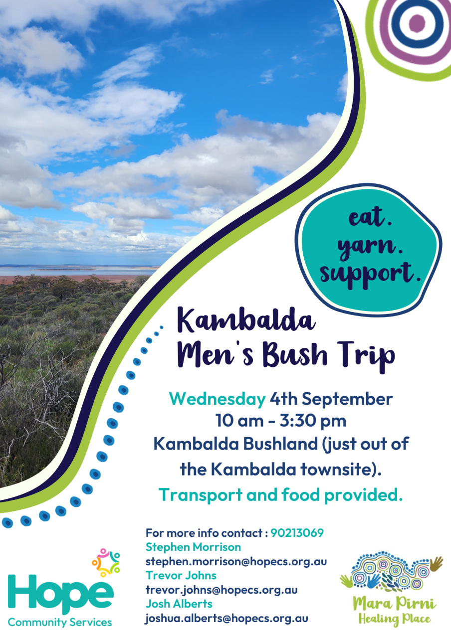 Kambalda Men's Bush Trip » Coolgardie Shire Council
