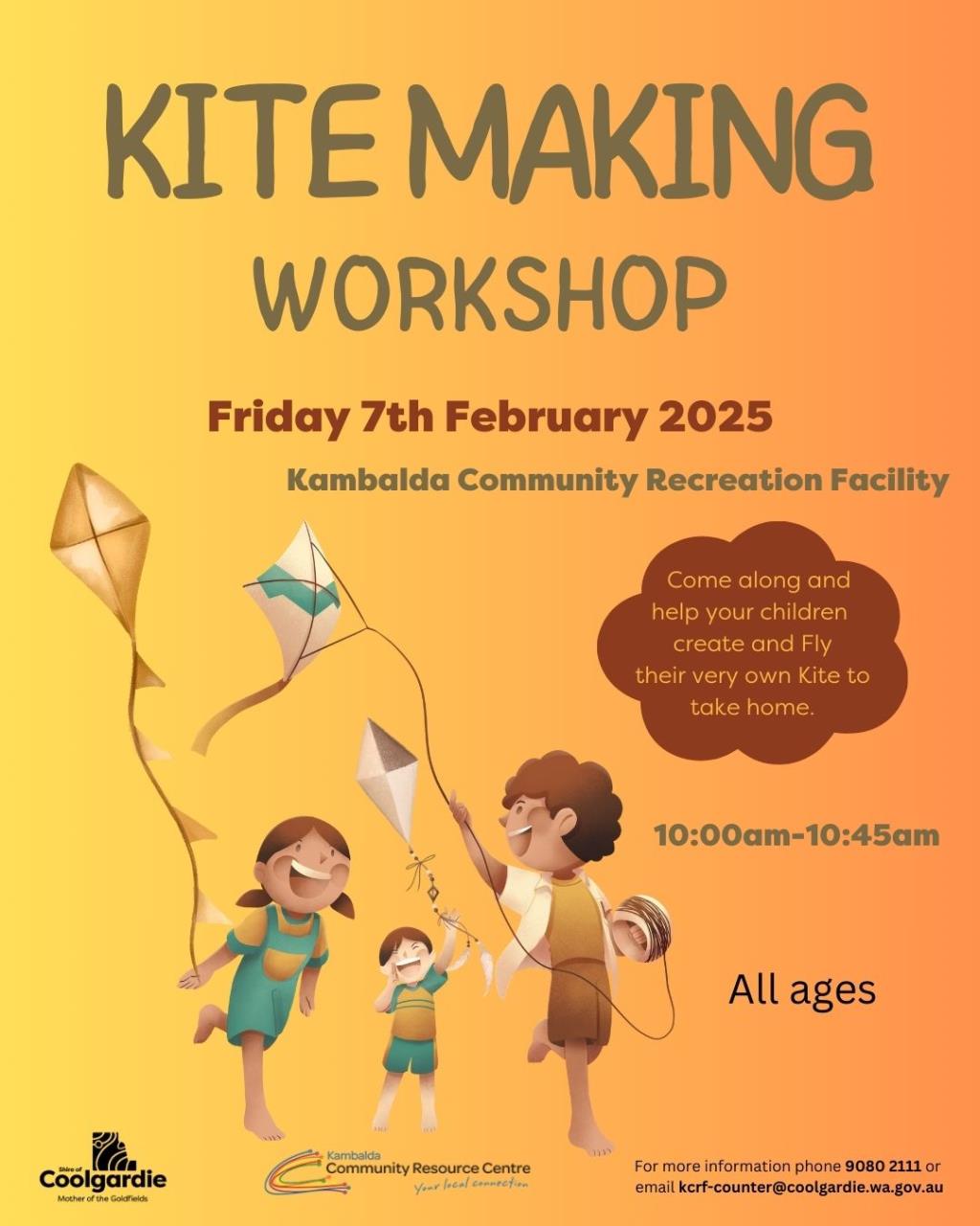 Kite making workshop » Coolgardie Shire Council