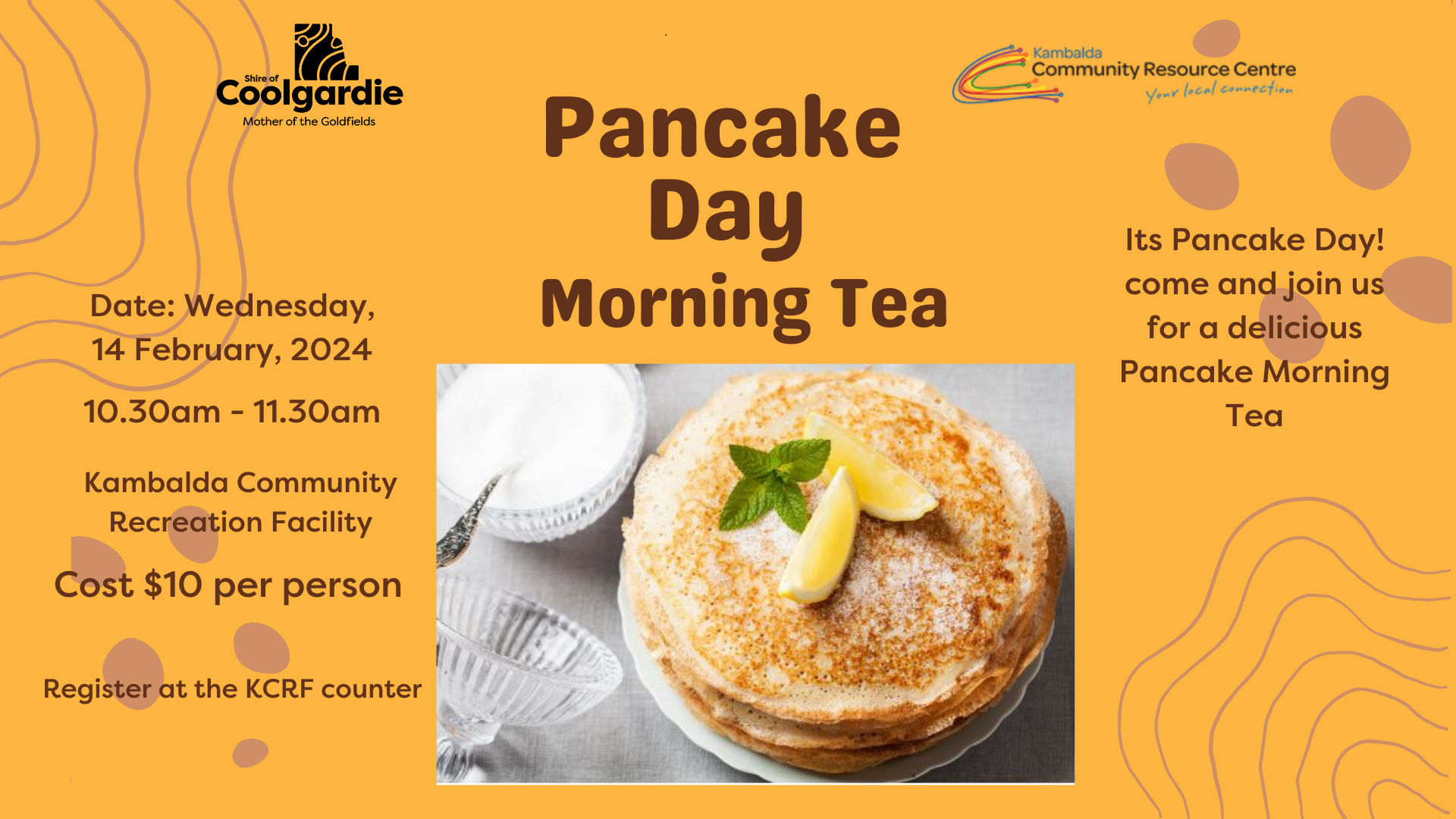 Pancake Day Morning Tea » Coolgardie Shire Council