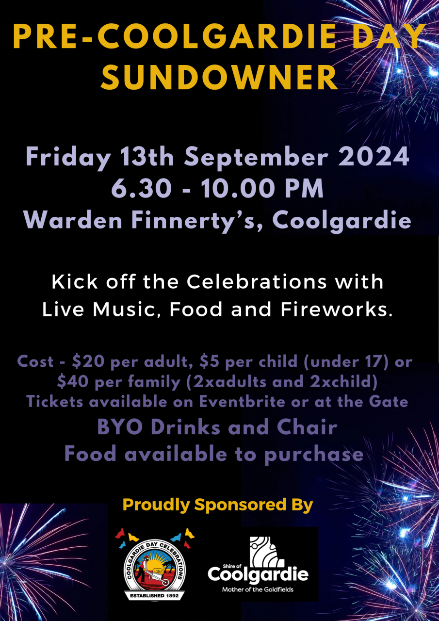 Pre-Coolgardie Day Sundowner » Coolgardie Shire Council