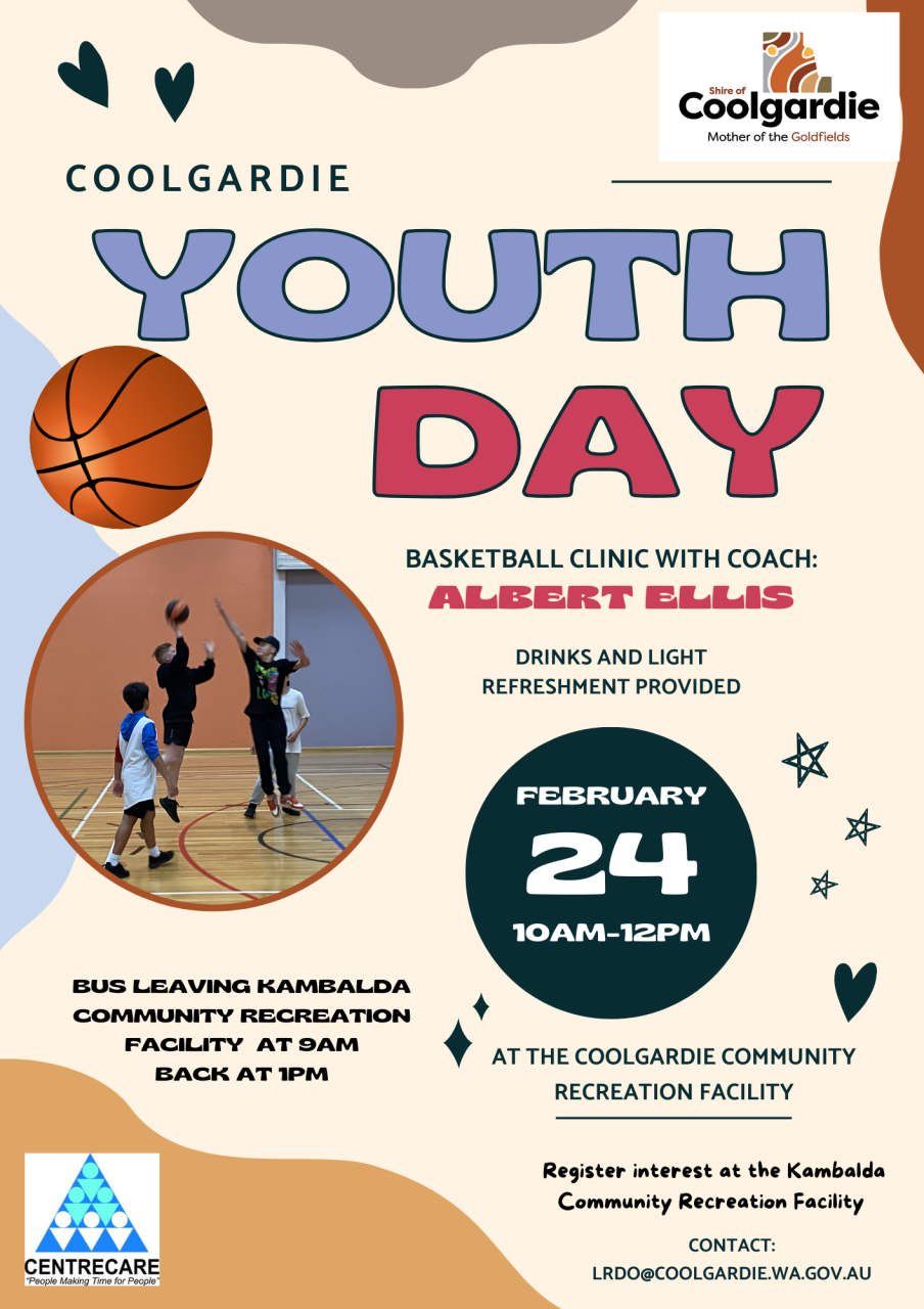 Coolgardie Youth Day - Basketball Clinic » Coolgardie Shire Council