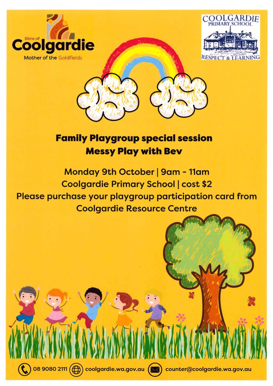 Family Playgroup - SPECIAL SESSION - Messy Play with Bev » Coolgardie ...