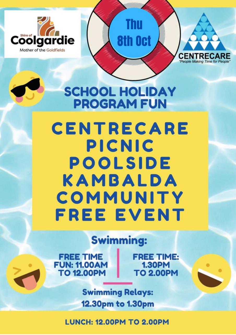 Centrecare Picnic Poolside - Kambalda Community Free Event » Coolgardie ...