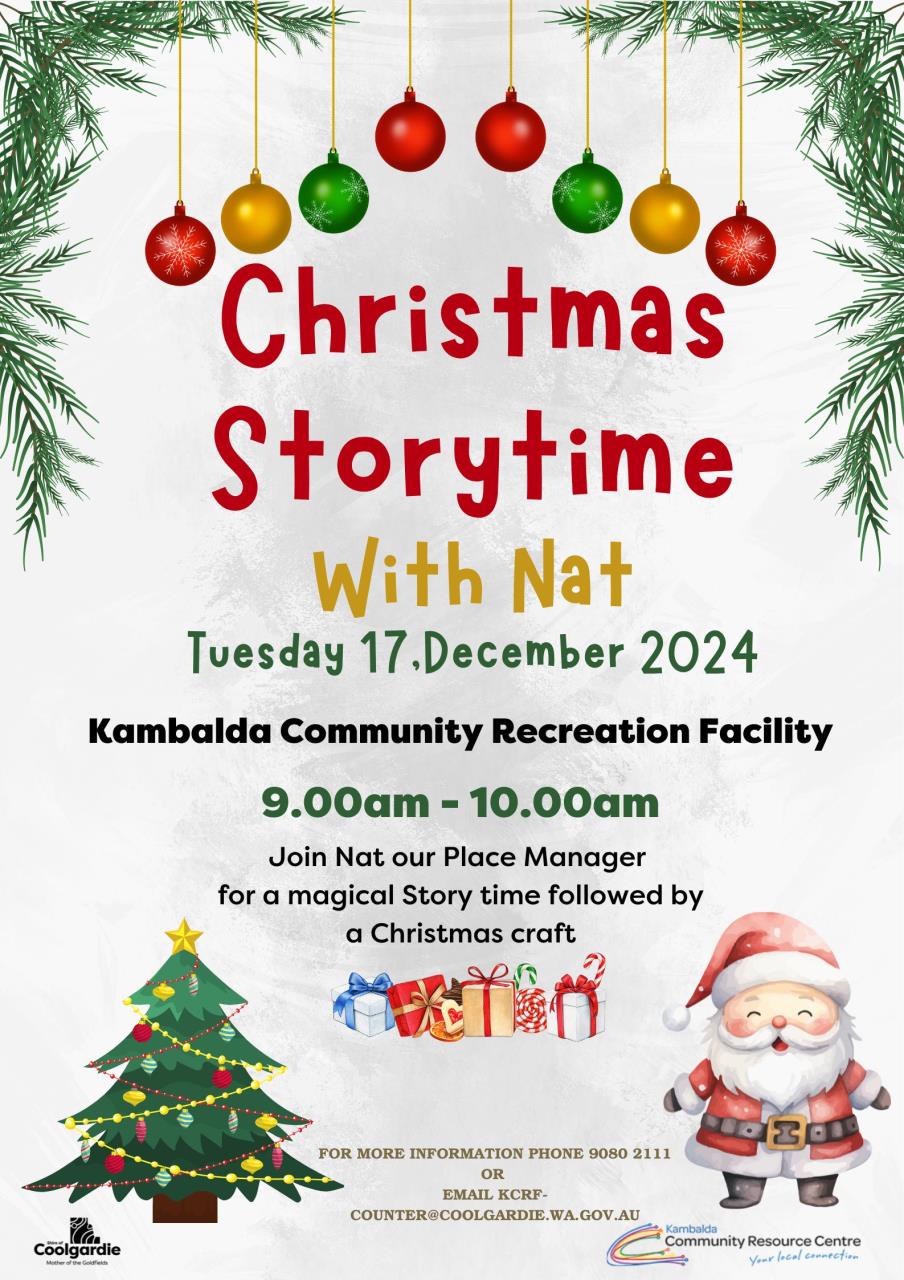 Christmas Story time with Nat » Coolgardie Shire Council