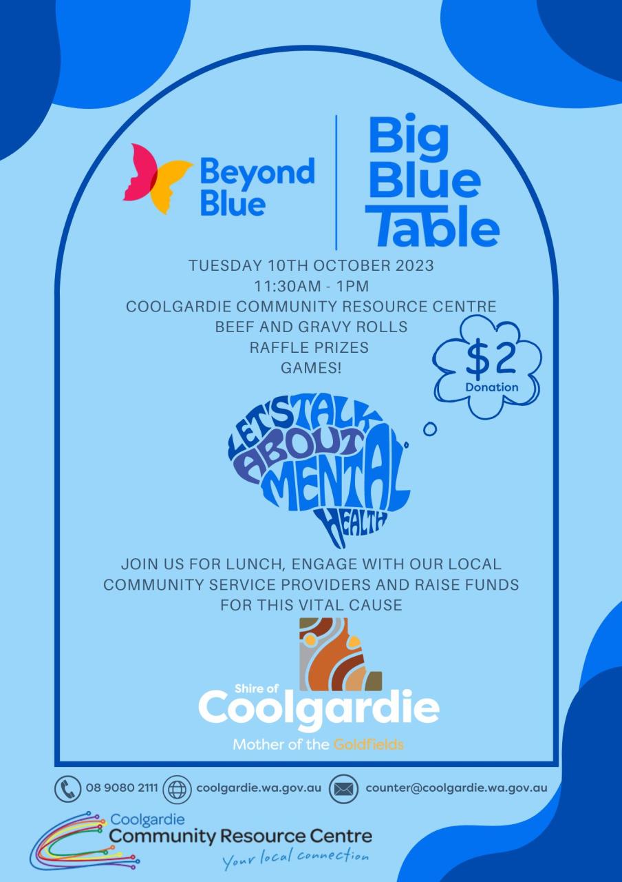 Big Blue Table » Coolgardie Shire Council