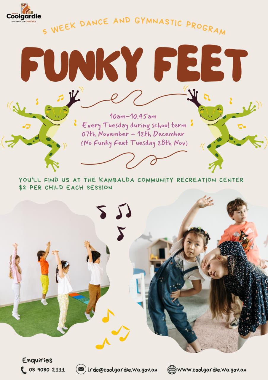 FUNKY FEET - Kambalda » Coolgardie Shire Council