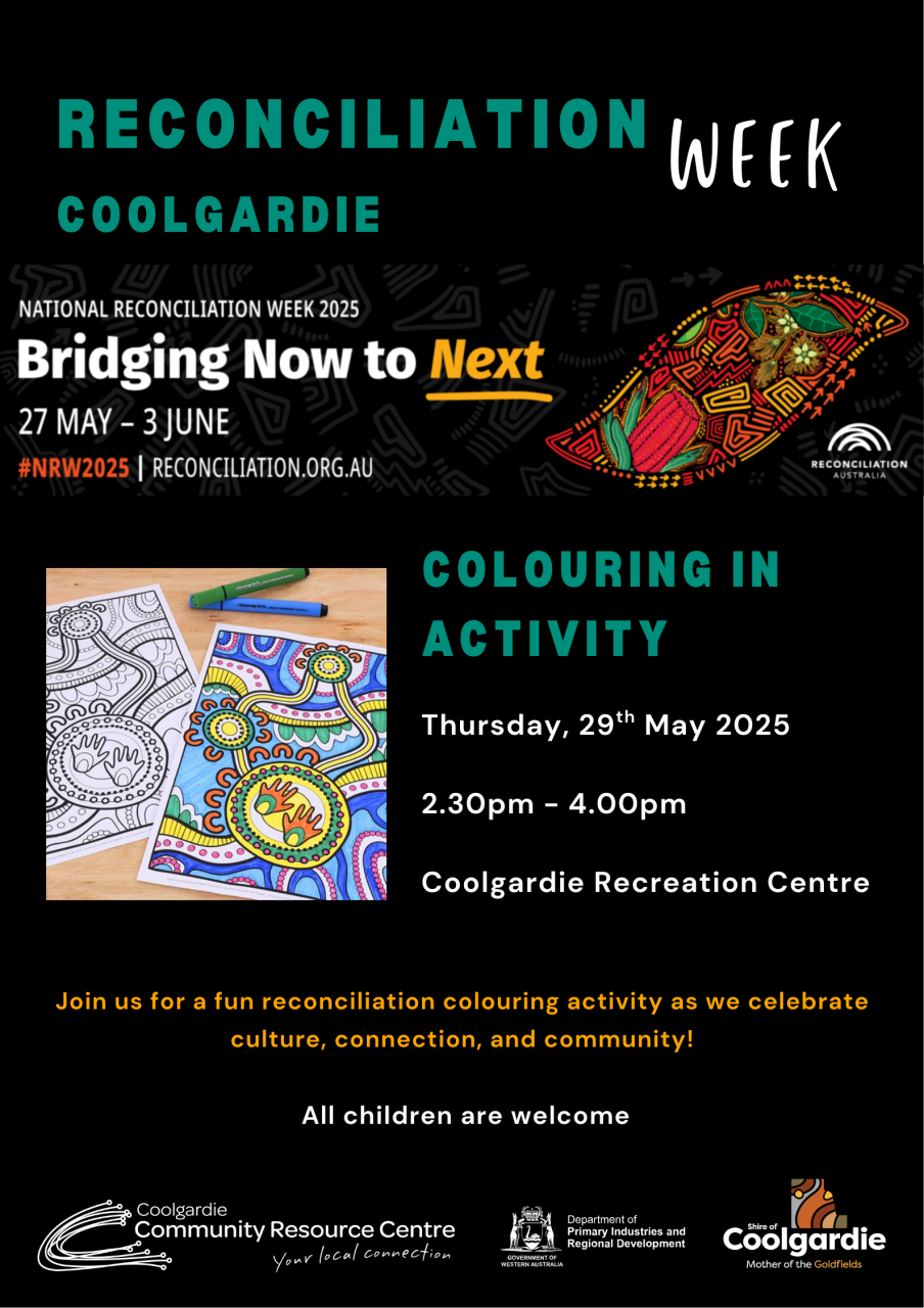 Reconciliation Week Colouring Activity » Coolgardie Shire Council