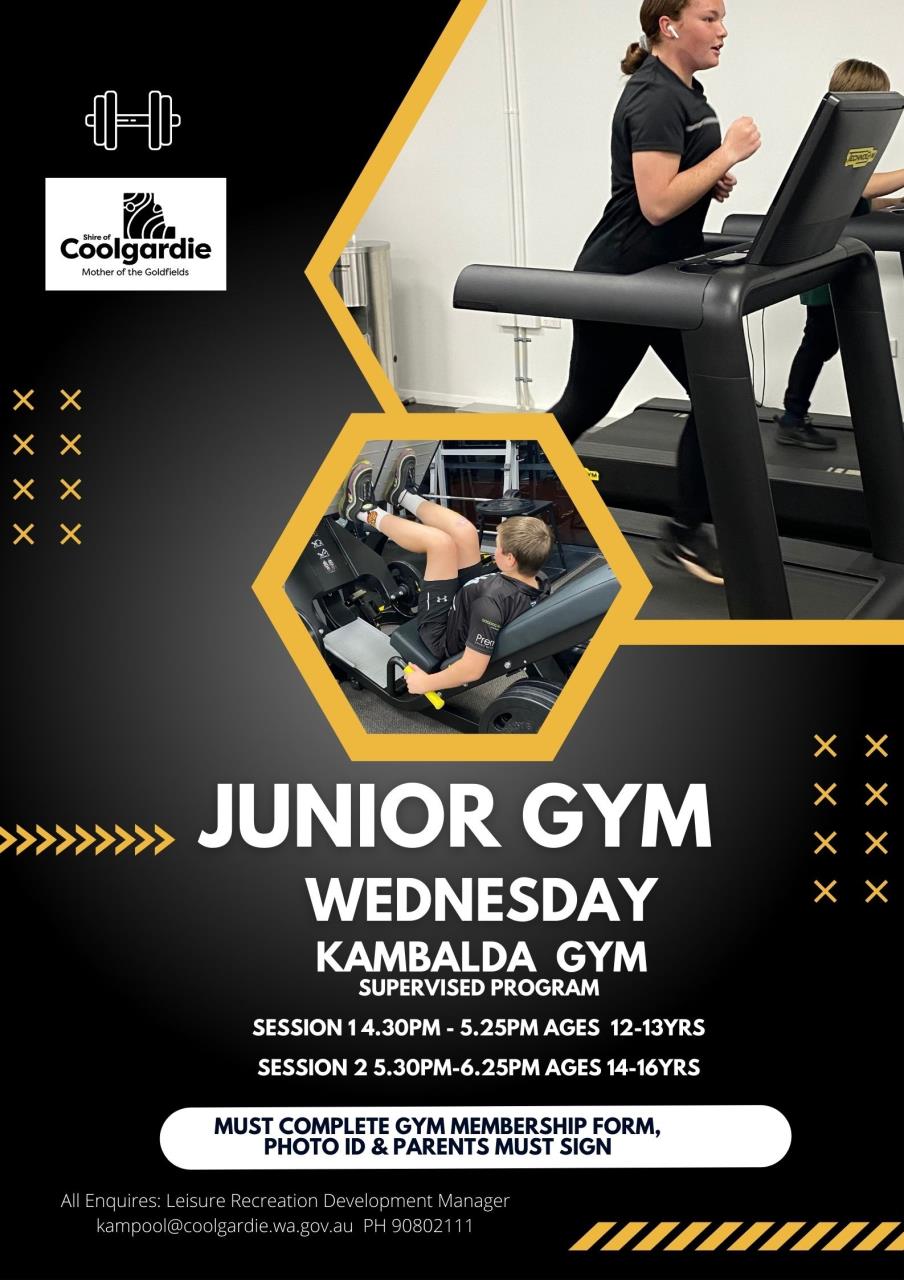 Junior Gym » Coolgardie Shire Council