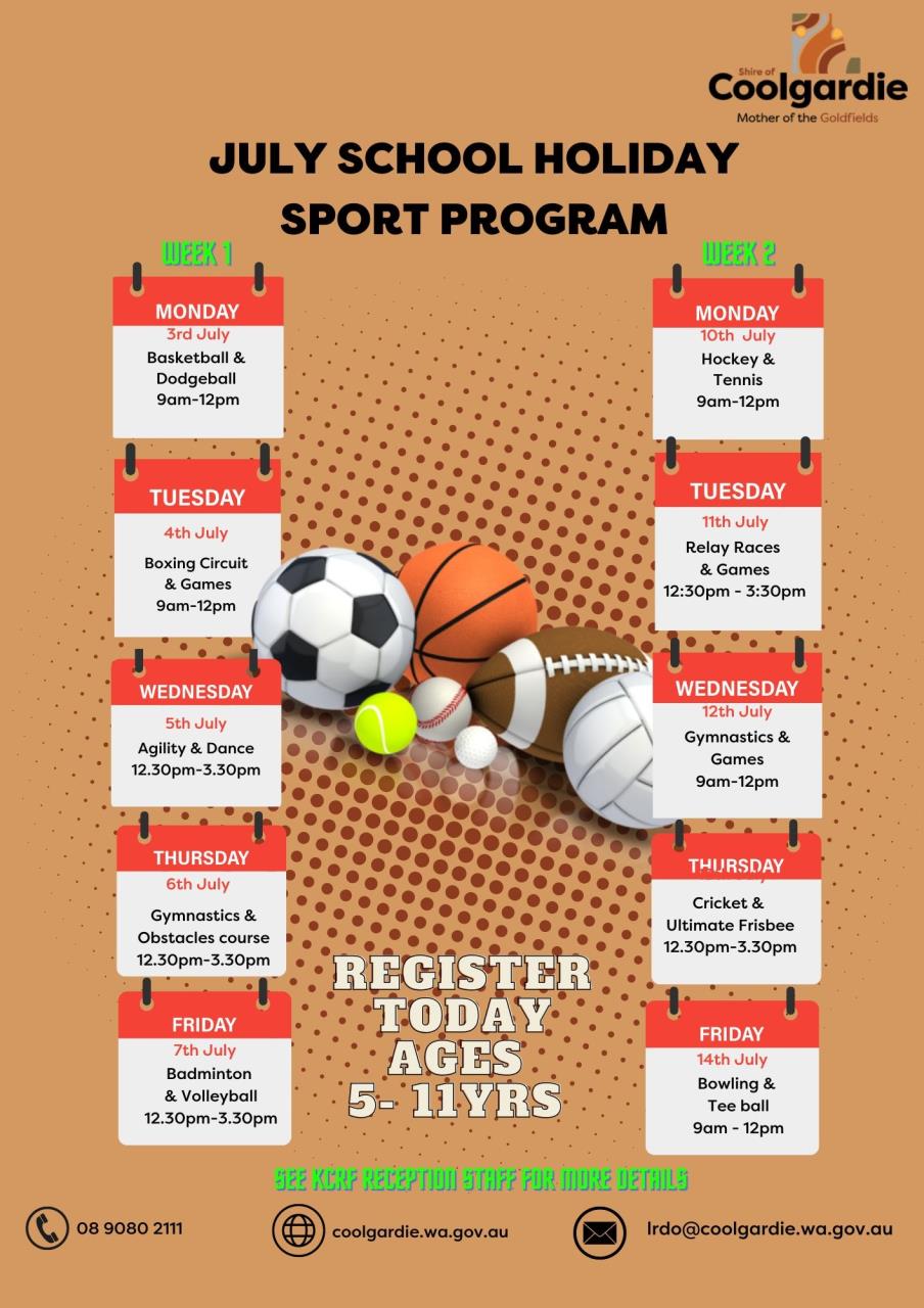 July School Holiday Program - Kambalda » Coolgardie Shire Council
