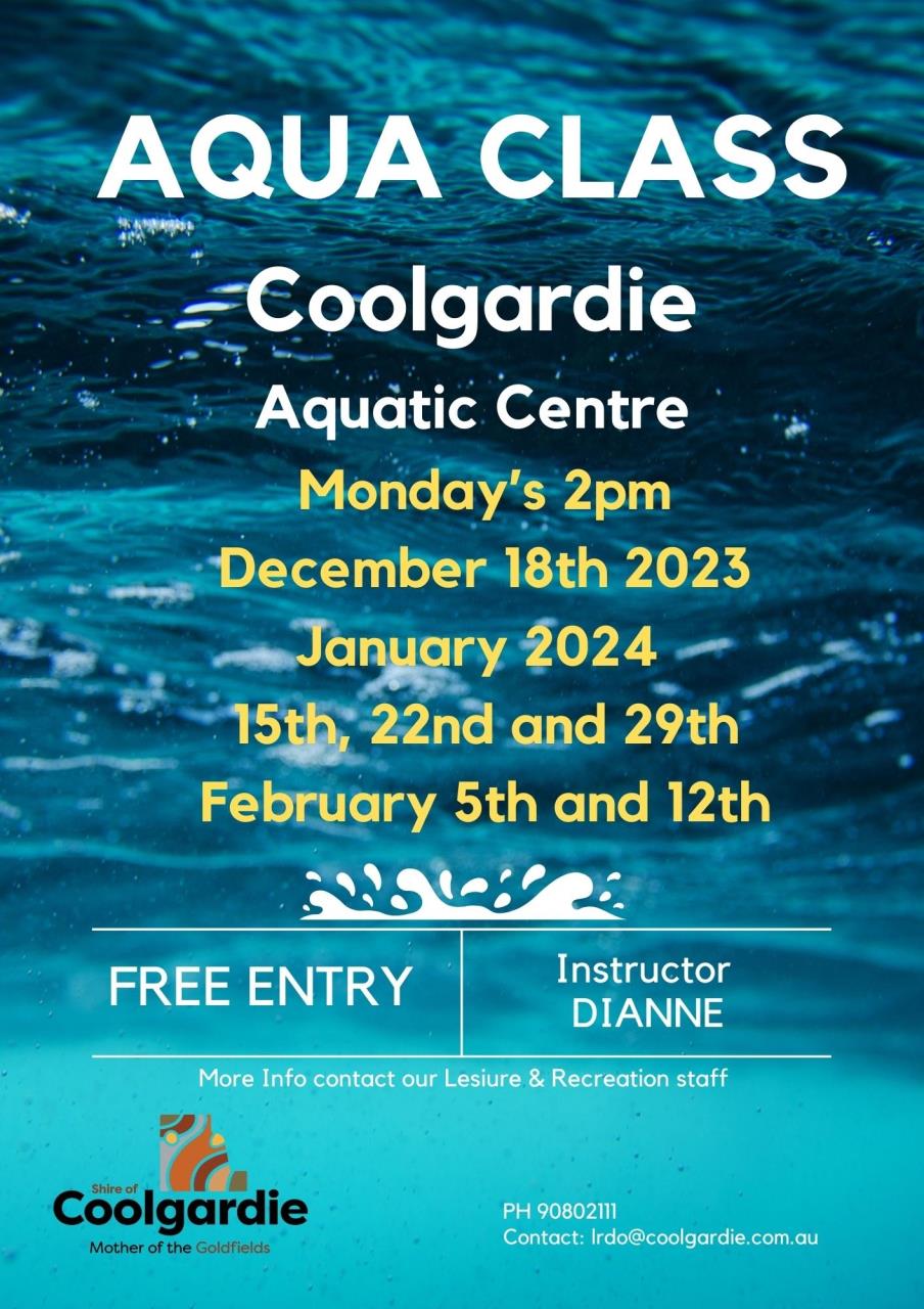 Aqua Classes Coolgardie » Coolgardie Shire Council