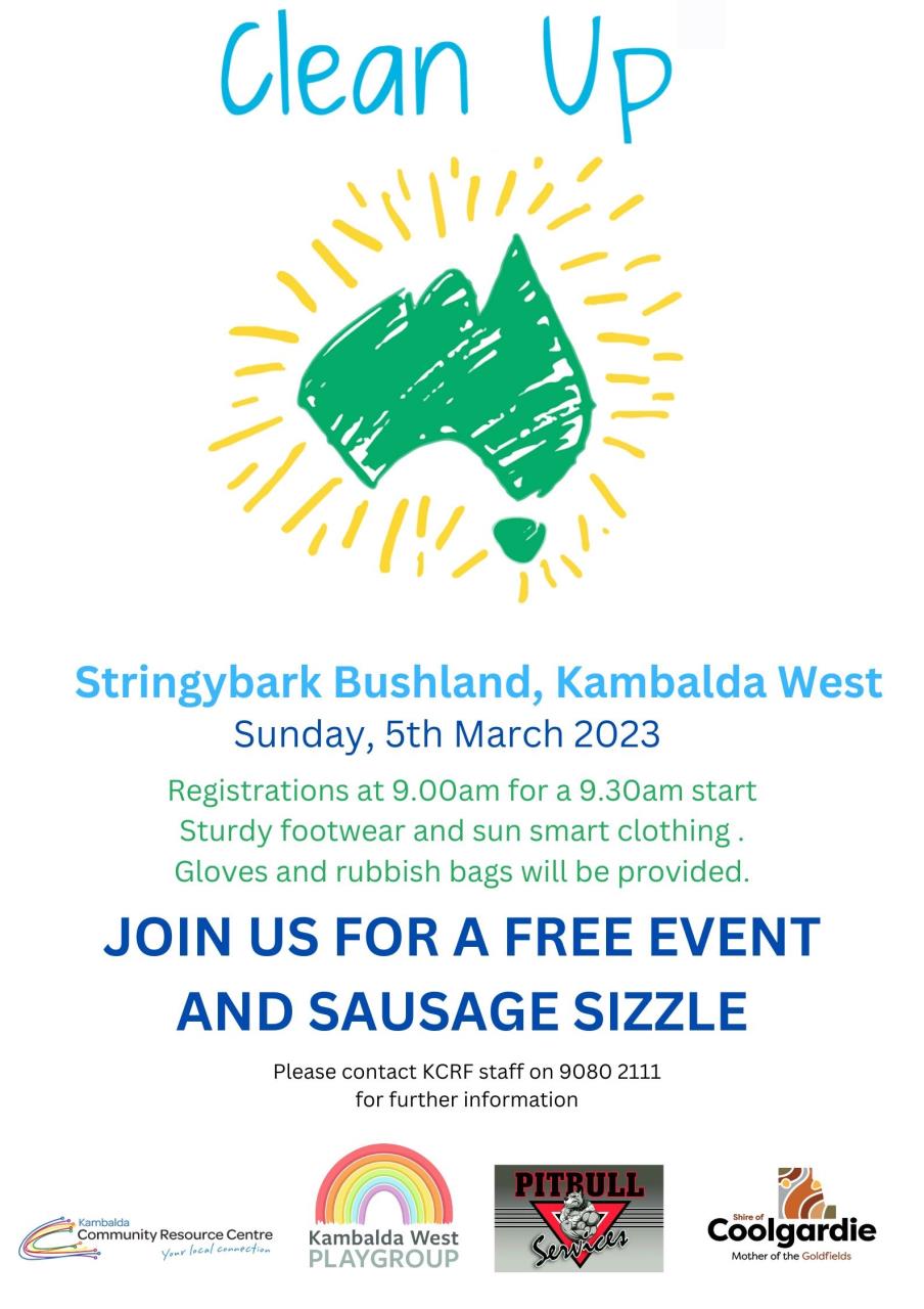 Clean Up Australia Day » Coolgardie Shire Council