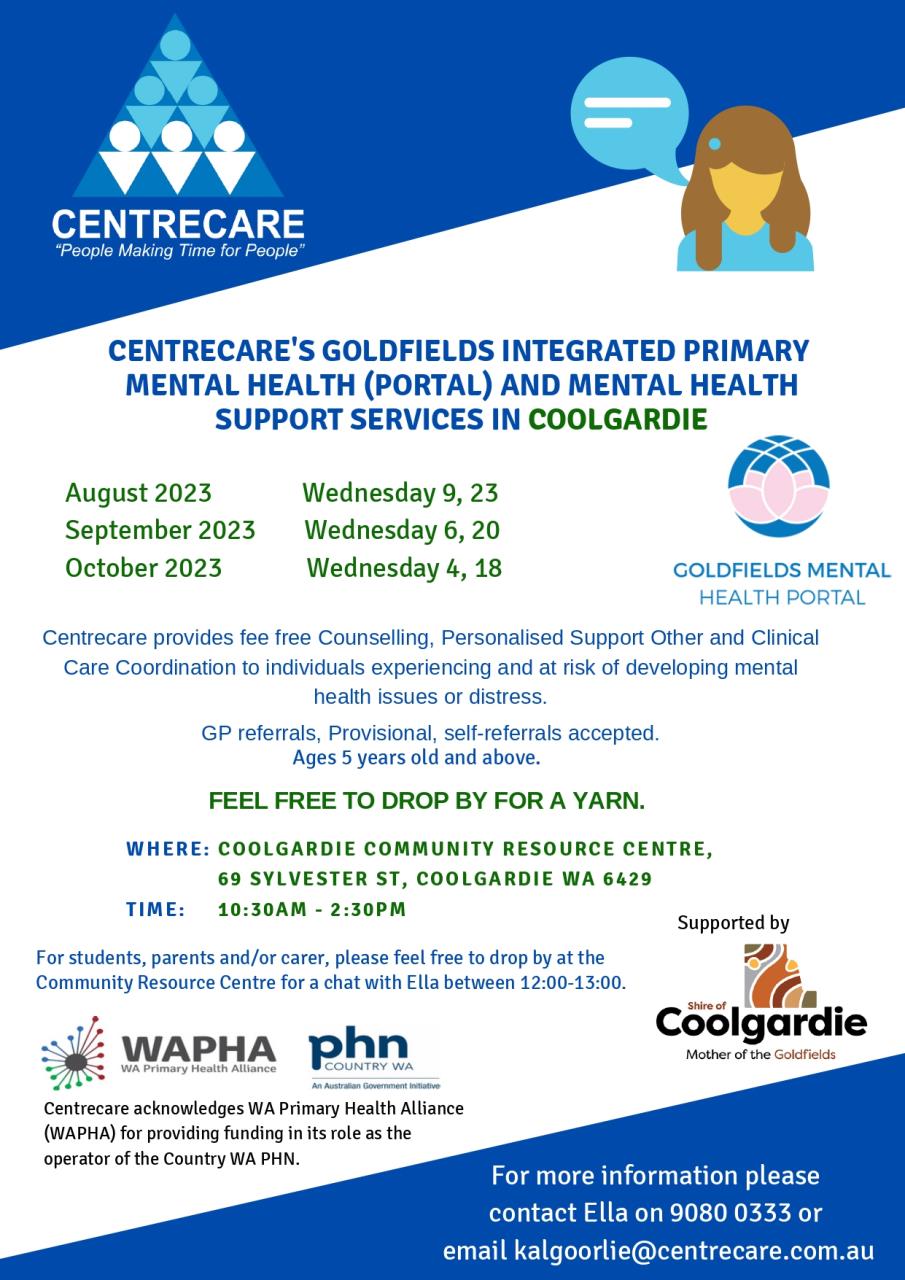 Centrecare Integrated Primary Mental Health Support Services ...