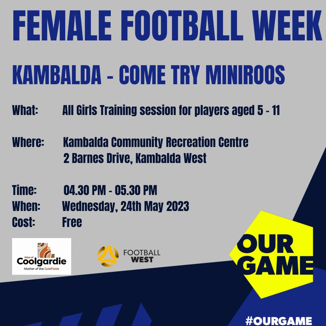 Come Try Miniroos » Coolgardie Shire Council