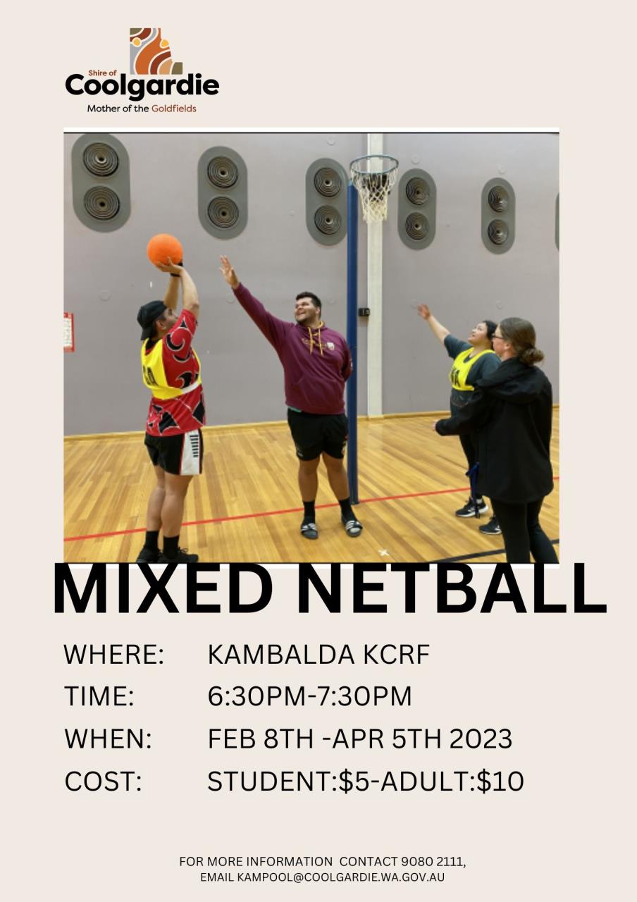 Social Mixed Netball » Coolgardie Shire Council