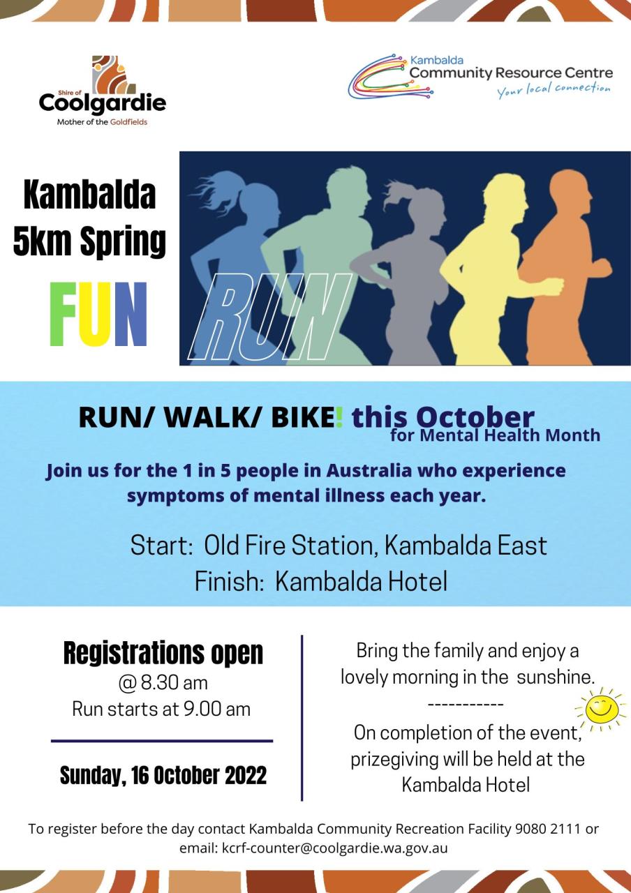Kambalda 5km Spring Fun Run » Coolgardie Shire Council
