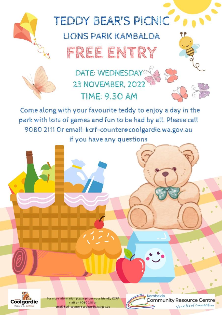 Teddy Bear's Picnic » Coolgardie Shire Council